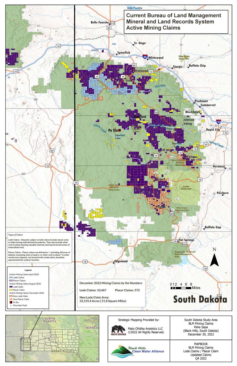 Mapping Claims – Black Hills Clean Water Alliance